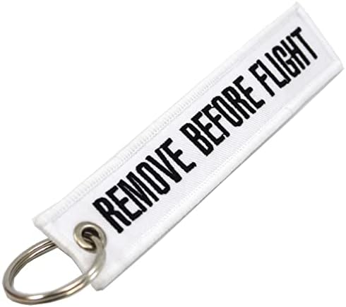 Rotary13B1 Remove Before Flight Key Chain - White at Amazon Men’s ...