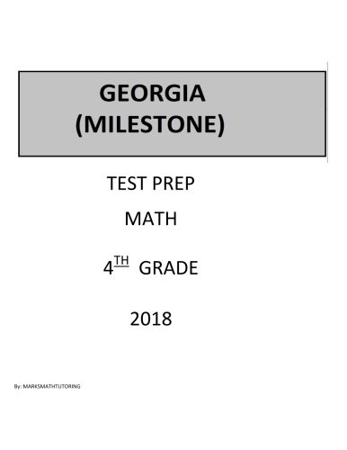 4th Grade Georgia Milestone Test Prep Study Guide: 4th Grade Georgia ...