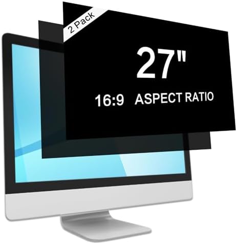 Amazon.com: Kempinke [2-Pack] 27 Inch Computer Privacy Screen Filter ...