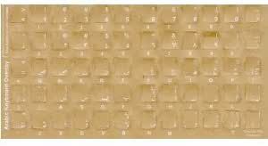 Amazon.com: Arabic Keyboard Overlays Stickers, Labels. White ...