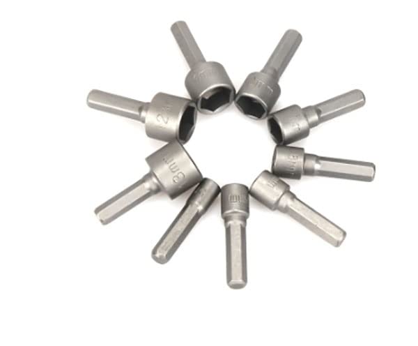 yadav 9pcs Socket Nut Setters Driver Bits Nutsetter Set Hex Shank Fits ...