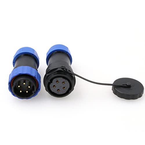 Eonvic SD28 5 Pin 28mm Waterproof Aviation Connector IP68 25A 380V ...