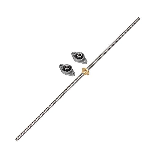 Industrial Combination,Ideaker 500mm Length 8mm Dia Silver Vertical ...