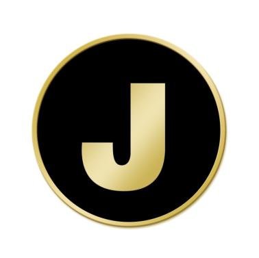 Amazon.com: Letter J Pins - Alphabet Initial Letter J Lapel Pin 1 Pack ...