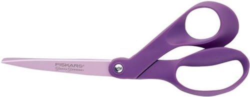 Amazon.com: FISKARS Non-Stick 8-Inch (20cm) Bent Purple Scissors ...