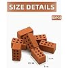 HSIXHAF 50 pcs Ladrillos en Miniatura Mini Ladrillos Pequeños para ...