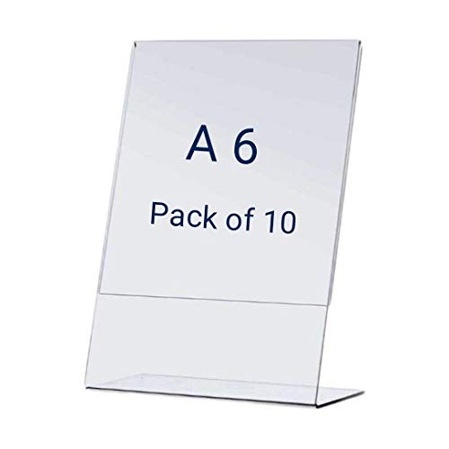 Jelly Bean A6 Acrylic Display Stand Paper Holder Display and Sign ...