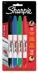 Amazon.com: Sharpie CD/DVD Marker, Four-Color Set : Office Products