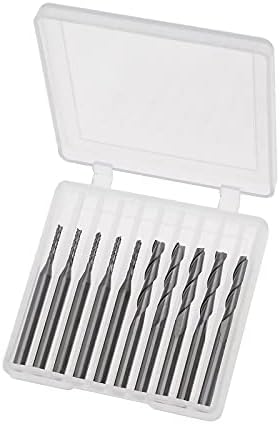 40pcs End Mills CNC Router Bits, 1/8" Shank CNC Cutter Milling Carving ...