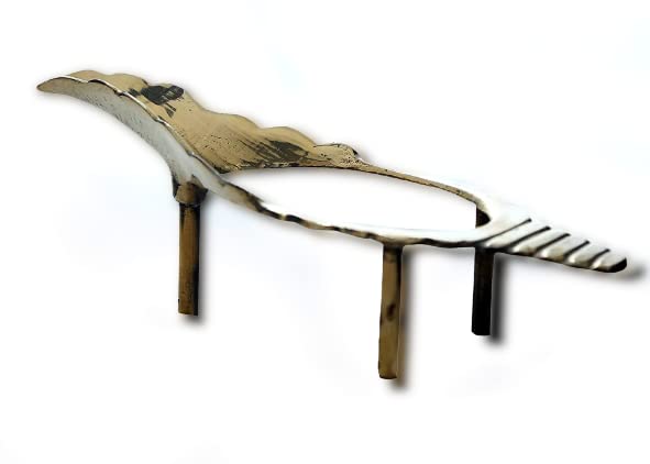 Buy MAHAMAYA Natural Brass Shankh Stand, Conch Shell Stand - 5 to 6 ...