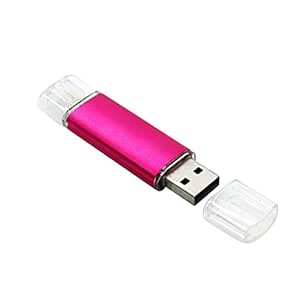 2in1 USB Micro USB Flash Drive Disk Memory Stick Pen U Disk OTG 8GB Rose Red : Amazon.in ...