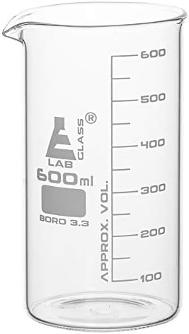 Amazon.com: EISCO Beaker, 2000ml - ASTM - Low Form with Spout - Dual Scale, White Graduations ...