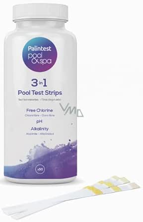 Palintest Pool test 3IN1 Strips, pack of 50: Buy Online at Best Price ...