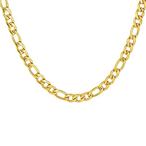 Buy 14 KARAT GOLD FIGARO CHAIN/TENDULKAR CHAIN. (22) at Amazon.in