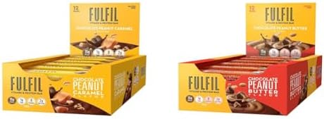Amazon.com: FULFIL Vitamin & Protein Bars Chocolate Peanut & Caramel ...
