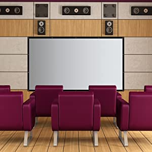 MSON INDA 4K Reflective Projector Screen 100" 7 feet X 5 feet 16:9 ...