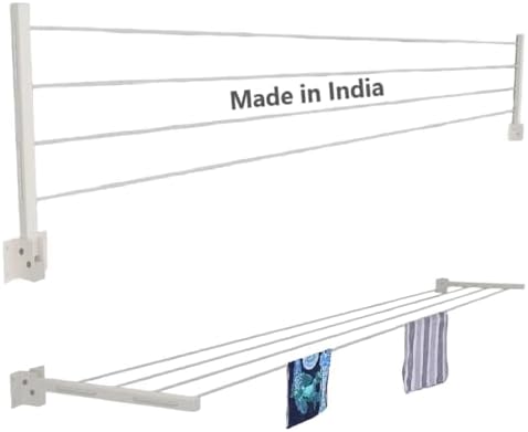 Viulvuk Wall Mount Metal Cloth Drying Stand | Foldable & Collapsible ...