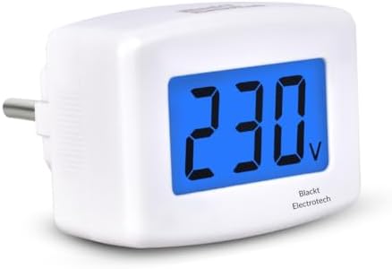 Blackt Electrotech (BT71PLB) 230V Voltage Meter, Digital LCD Voltmeter ...