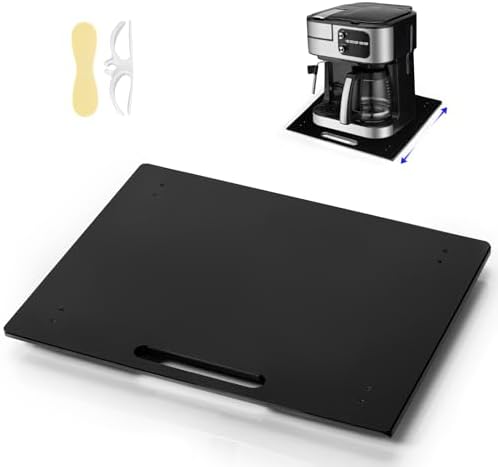 Amazon.com: Appliance Slider 360° Rolling Tray for Coffee Maker Bamboo ...