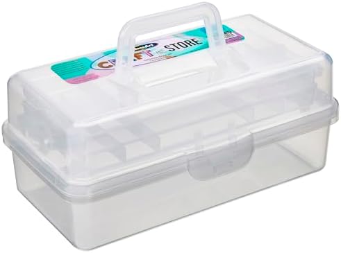 Amazon.com: RoseArt Multi-Layer Plastic Dividing Craft Storage Box ...