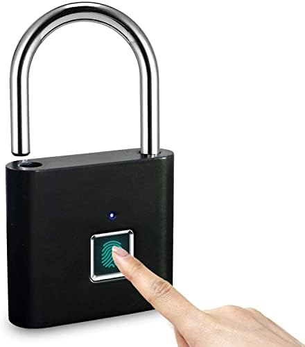 Fingerprint Padlock, Locker Lock, Smart Pad Lock Waterproof Small ...