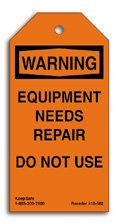 Warning Equipment Needs Repair (6'' x 3''): Amazon.com: Industrial ...