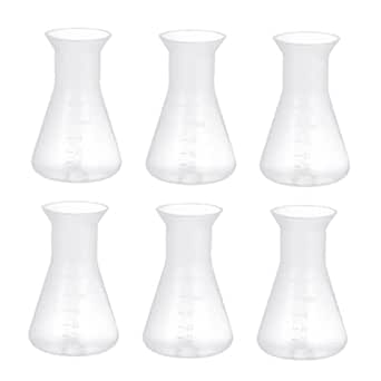 iplusmile 6 Piezas Matraz De Plastico Matraces De Cuello Estrecho ...