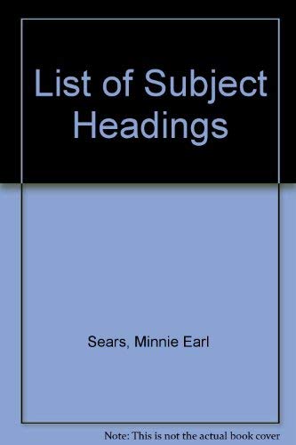 Amazon.com: Sears list of subject headings: 9780824207304: Sears ...