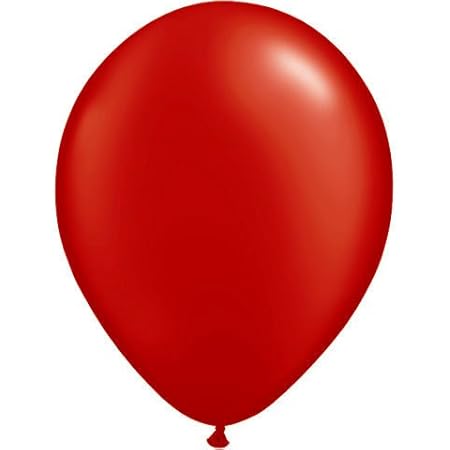 Amazon.com: Qualatex 11" Pearlized Ruby Red Balloons (100ct) : Home ...