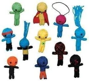 Amazon.com: String Voodoo Dolls - Set of 15 Small Dolls, Multicolored ...