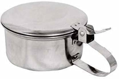 Buy Shakuntla Stainless Steel Spitting Mud with Lid Pot 10Cm Diameter ...