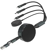 Amazon.com: 100W 3in1 Retractable Multi Charging Cable - 3 in 1 ...