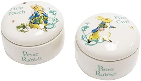 Amazon.com: Enesco Beatrix Potter Peter Rabbit Tooth and Curl Boxes ...