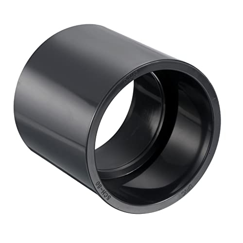 PATIKIL UPVC Pipe Fitting 4″ Socket Schedule 80, Straight Coupling ...
