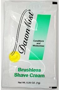 Amazon.com: DawnMist Brushless Shave Cream - packet (box of 100) by ...