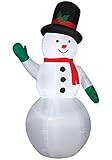 Animated Inflatable Shivering Snowman | The Green Head
