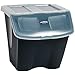 Amazon.com: Redmon since 1883 10 Gallon Stackable Shutter Bins, Black ...