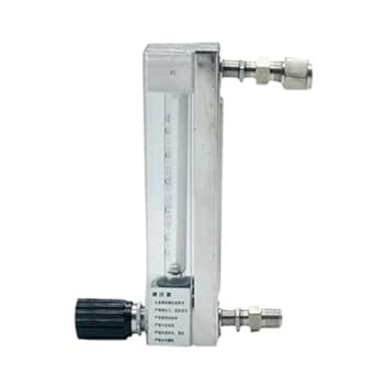 Flow Meter, Glass Tube Rotameter Flow Meter DK800-6 Variable Area Gas ...