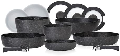 Tower Freedom T800200 13 Piece Cookware Set with Ceramic Coating ...