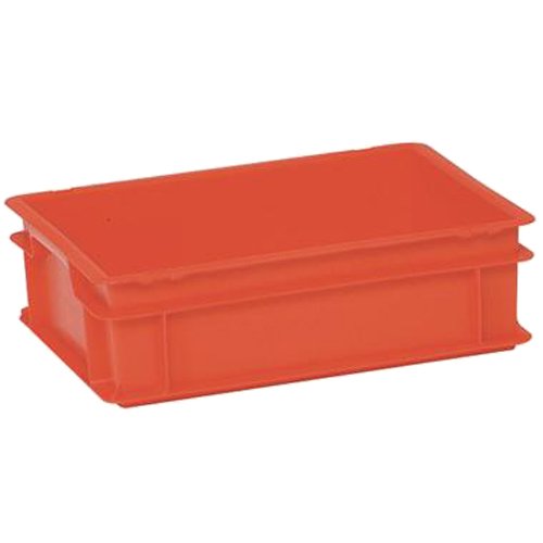 Action Handling M203A-Red Plastic Stacking Container, Solid, 400 mm L x ...