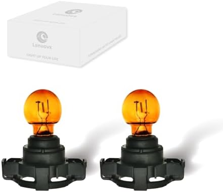 Amazon.com: Lanuovx 2 Pack PY24W 24W Amber Yellow Fog Light Bulbs ...