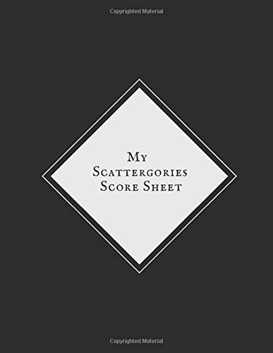 Buy My Scattergories Score Sheet: Scattergories Score Record Book ...