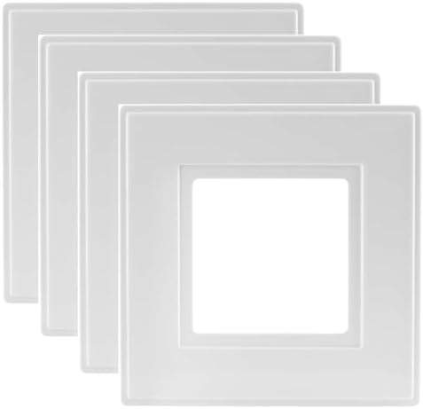 BURNTEC® Finger Plate (2 in a Pack) Surround for Single Light Switch ...