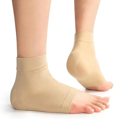 Amazon.com: Achilles Tendonitis Heel Protector Socks - (FSA&HSA ...