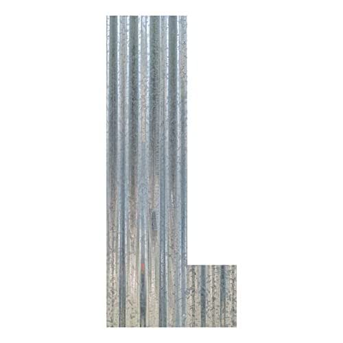 Amazon.com: Corrugated Metal Letter (24 Inch, L) : Home & Kitchen