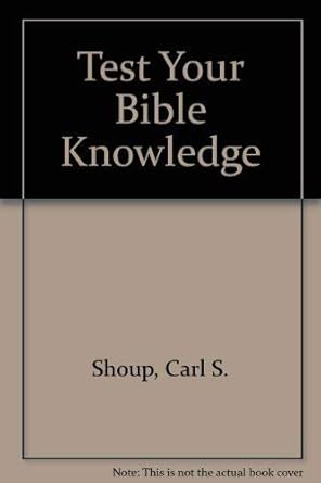 Test Your Bible Knowledge | Amazon.com.br
