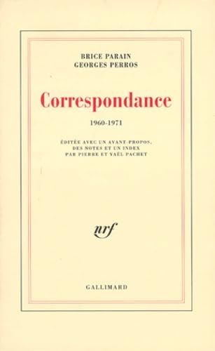 Amazon.co.jp: Correspondance: 1960-1971 : Parain, Brice, Bourdil ...