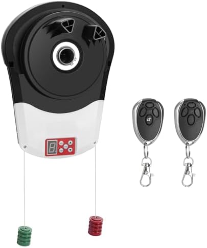 DIYAREA Roll Up Garage Door Opener with Remote,110V 50 Decibel ...