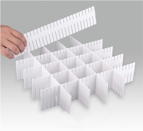NYALKARAN Adjustable Drawer Divider Set for Home and Office ...