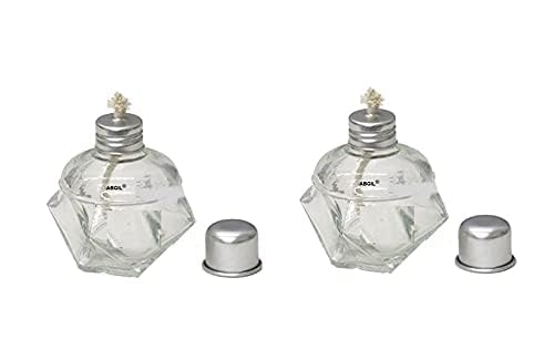 ABG Glass Hexagonal Shape Spirit LAMP for Laboratory PUPOSE. Capacity ...